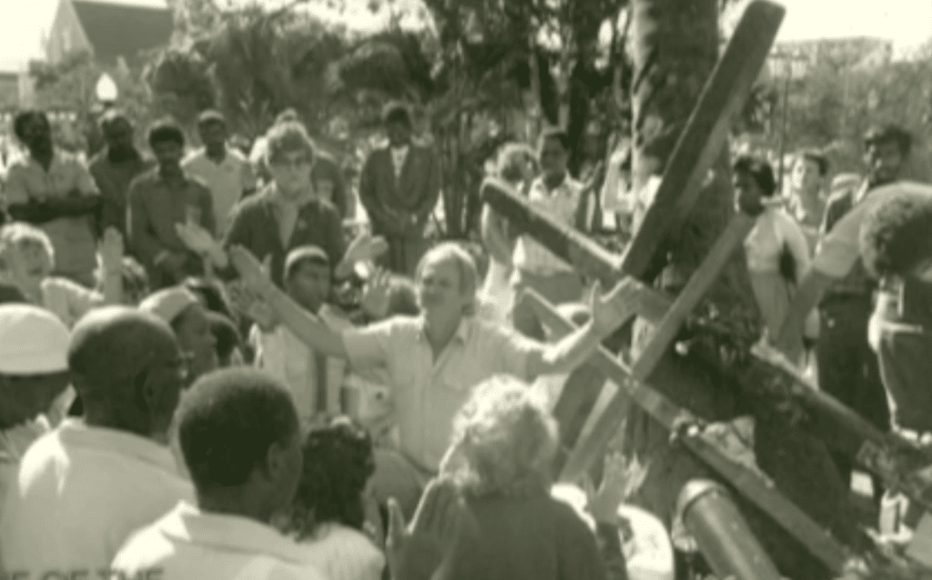 Jesus heals lady at the cross!